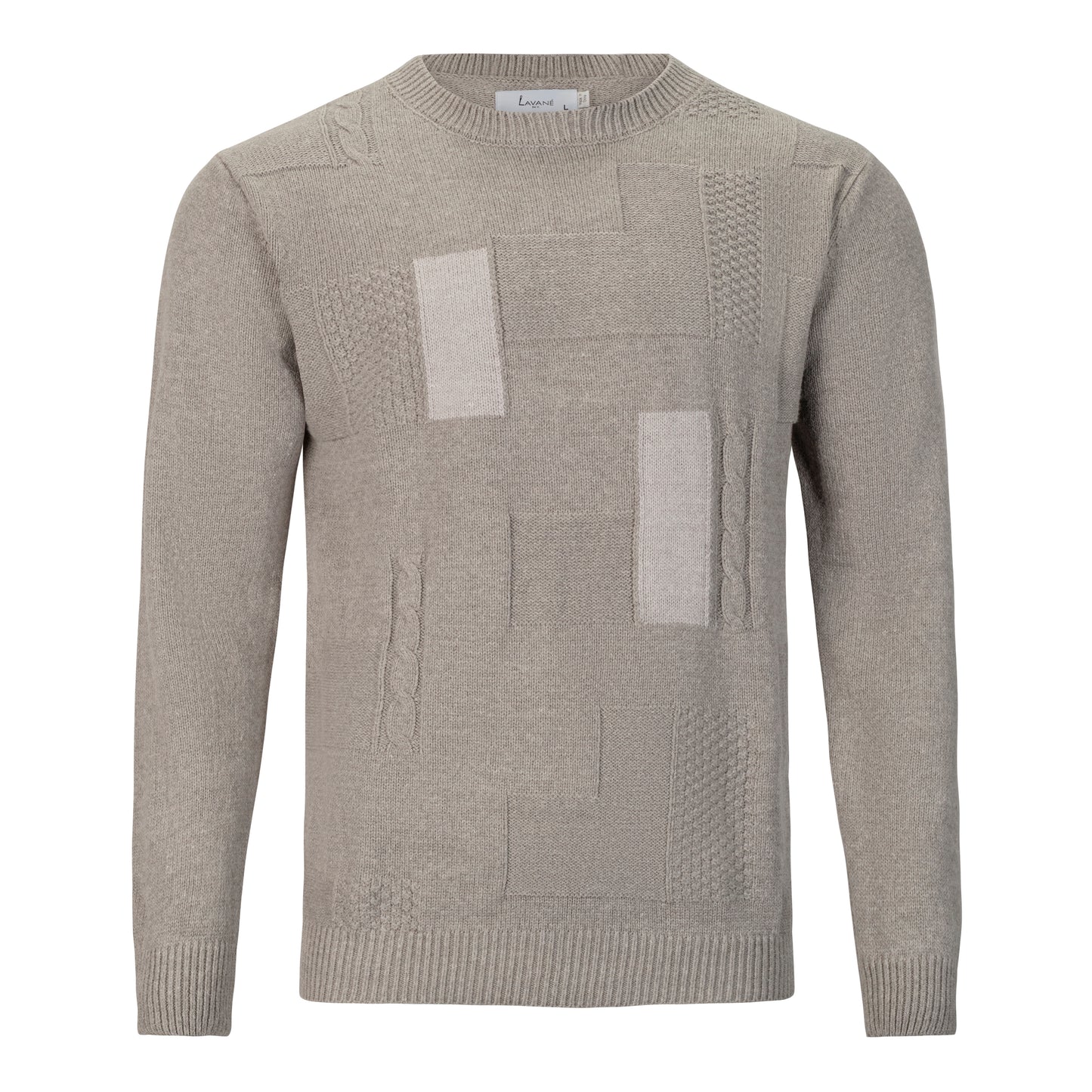 LAVANE GEO BLOCK CREW NECK SWEATER – Miltons - The Store for Men